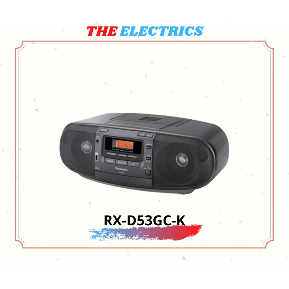PANASONIC CD RADIO CASSETTE RECORDER RX-D53 (WITH BOX WRAPPING ...