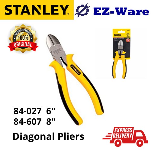 Stanley 6" / 8" Dynagrip Diagonal Pliers 84-027/84-607 | Shopee Malaysia