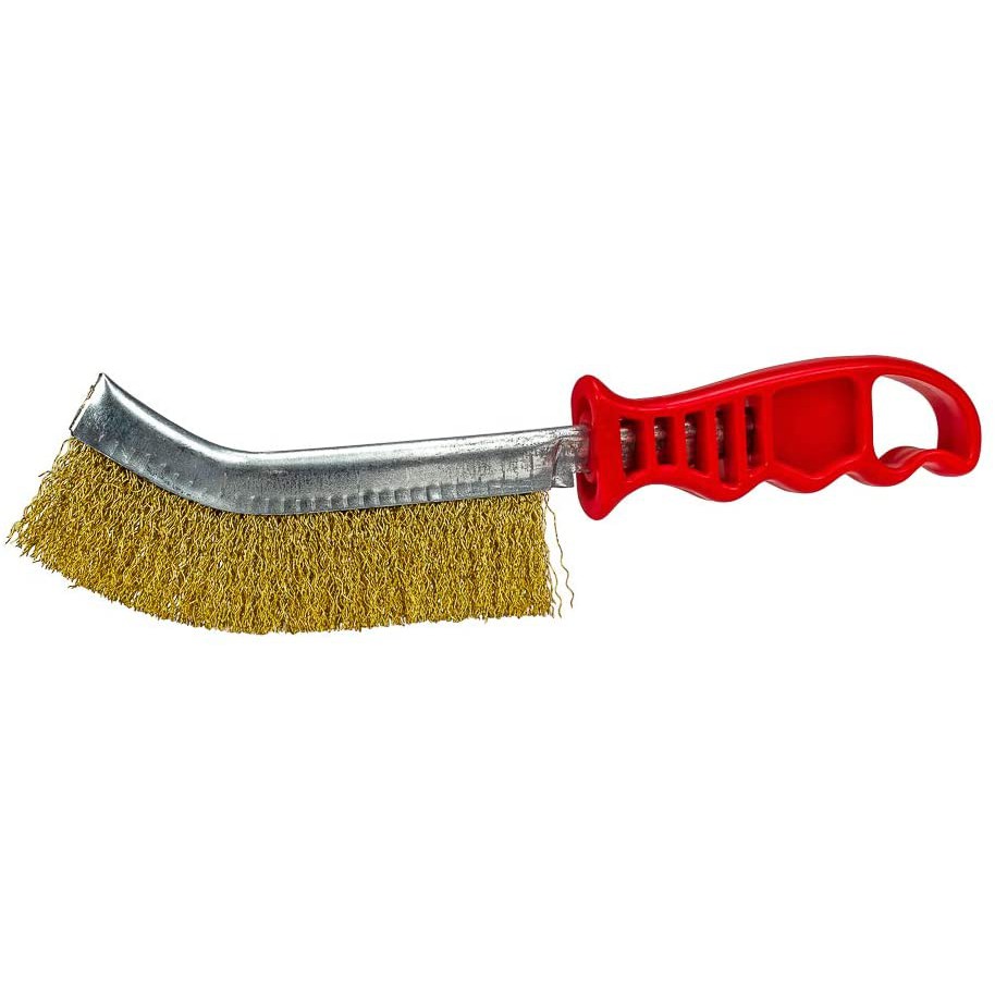 Brass Wire Brush With Plastic Handle Berus Tembaga / Tembaga Pemegang ...