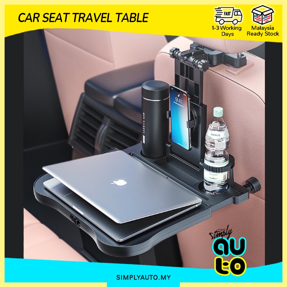 SIMPLYAUTO Car Seat Dining Table Foldable Multipurpose Car Travel Table ...