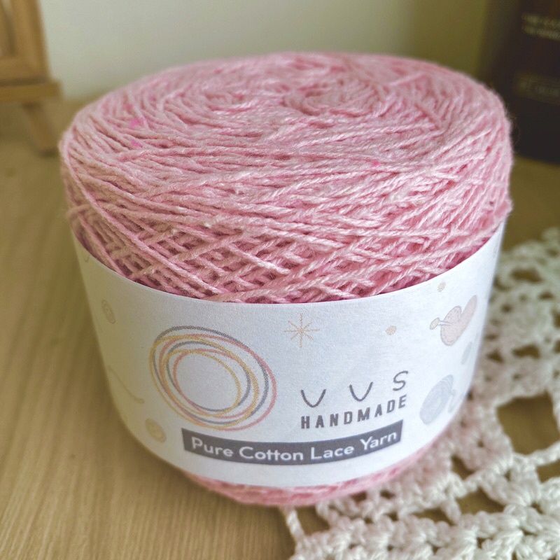 🇲🇾 1-24VVS Pure Cotton Lace Yarn Yarn Crochet yarn knitting Benang Kait ...