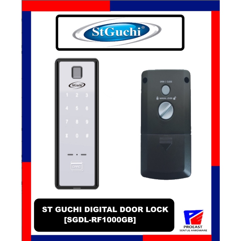 ST GUCHI Digital Door Lock / Digital Rim Door Lock [FINGERPRINT / RFID ...