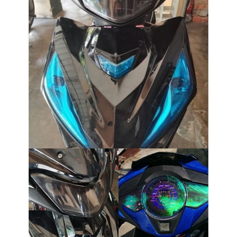 DASH 125/125 Fi STICKER TINTED HEADLAMP, SIGNAL DEPAN, DADA, METER (1 ...