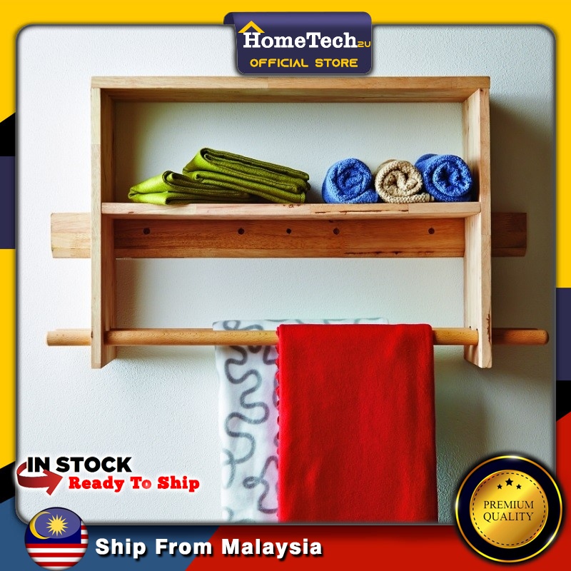 Wooden Wall hanging Tower Rack | Shopee Malaysia