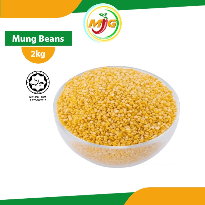 Mung Dhal / Green Peas without skin / Pasi Paruppu - 2kg | Shopee Malaysia