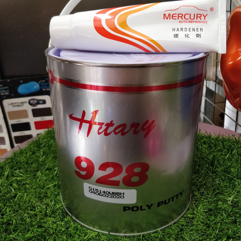Nissan Hitary 928 Poly Putty 4KG with Hardener (Brown/Grey) | Shopee ...