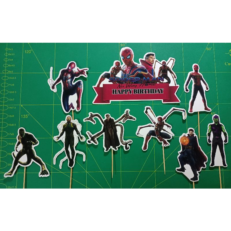 SPIDERMAN NO WAY HOME CAKE TOPPER FREE ADD NAME Shopee Malaysia