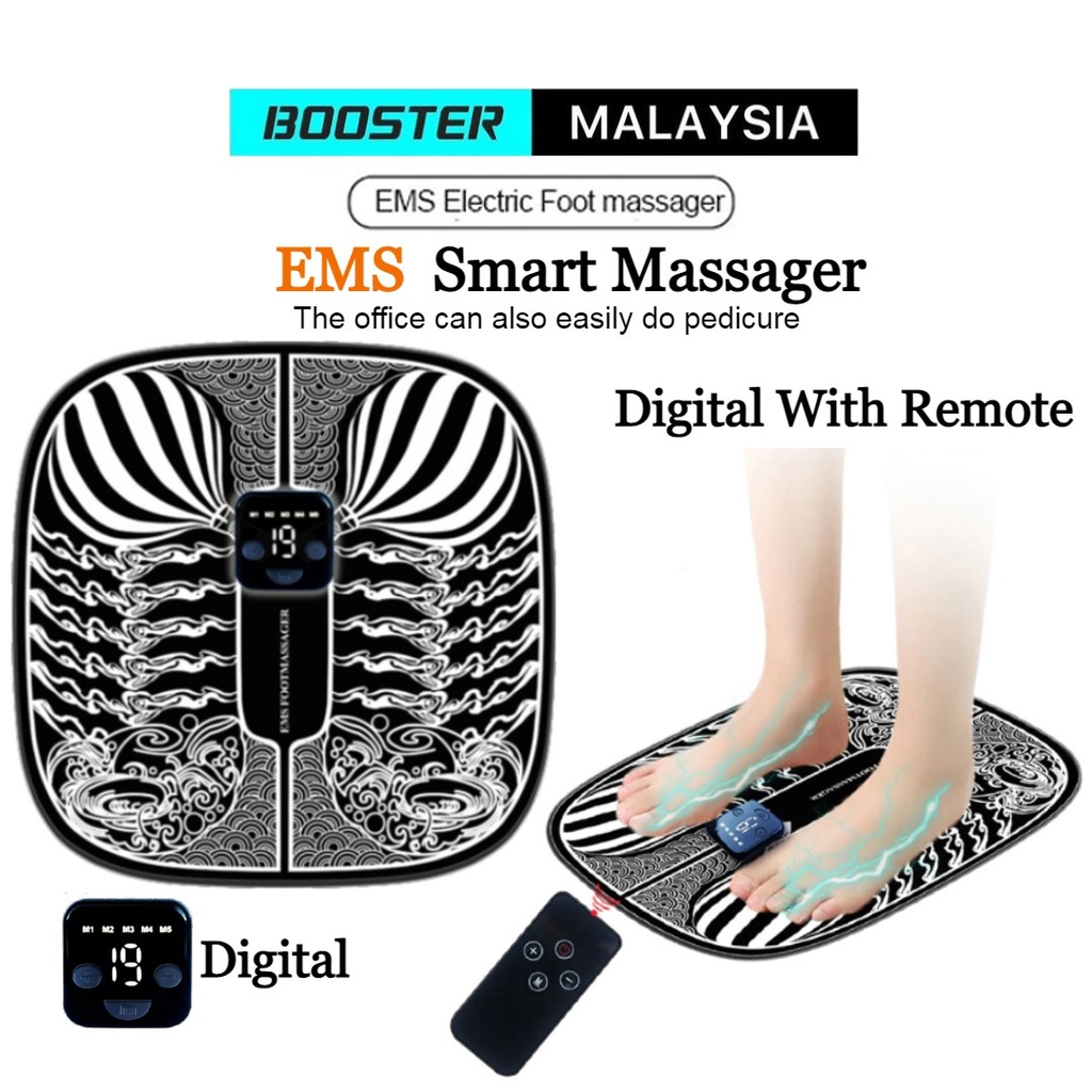 【remote】pengurut Kaki Ems Foot Massage Pad Feet Simulator Patch Koyok 4812