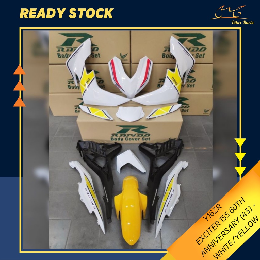[READY STOCK] COVERSET/BODYSET YAMAHA Y16/Y16ZR EXCITER 155 60TH ...