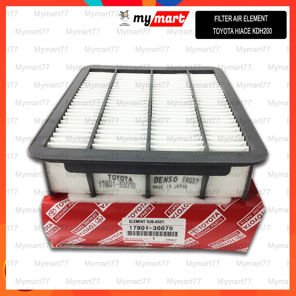17801-30070 Toyota Hiace KDH200 2.5L air filter Toyota Hiace KHD200 Air ...