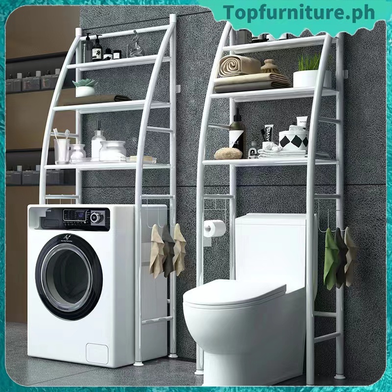 ️PH Bathroom Organizer 3-Tier Toilet Rack Storage Rack Space-Saving ...