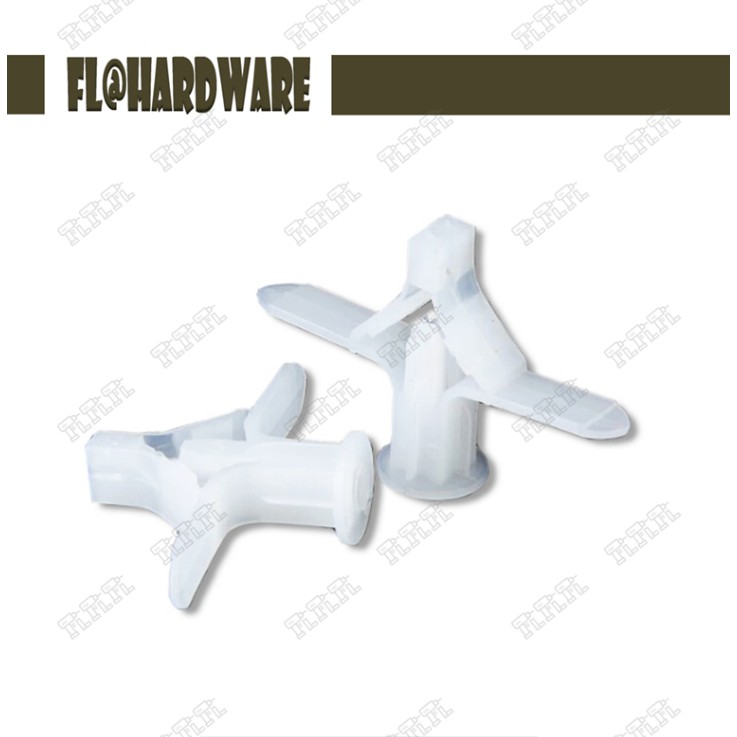 Partition Wall Plug PVC Butterfly Wall Plug Partition Wall Plug ( 50pcs ...