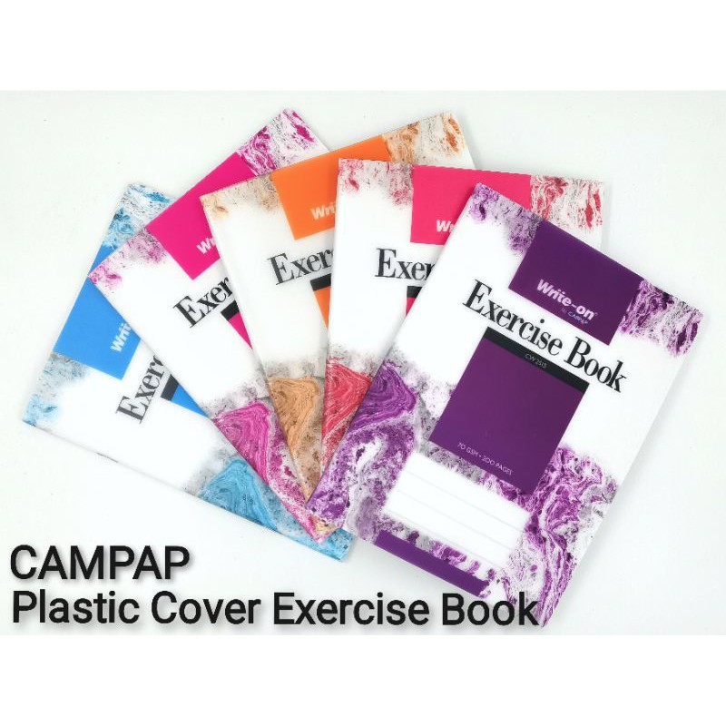 CAMPAP Plastic Cover Exercise Book F5 Size 70gsm (CW2511/CW2512/CW2513 ...
