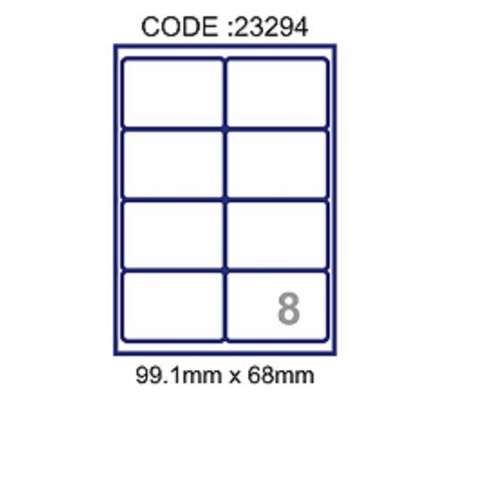 ABBA LASER INKJET LABEL STICKER PAPER A4 100 sheets - ABBA LASER INKJET ...