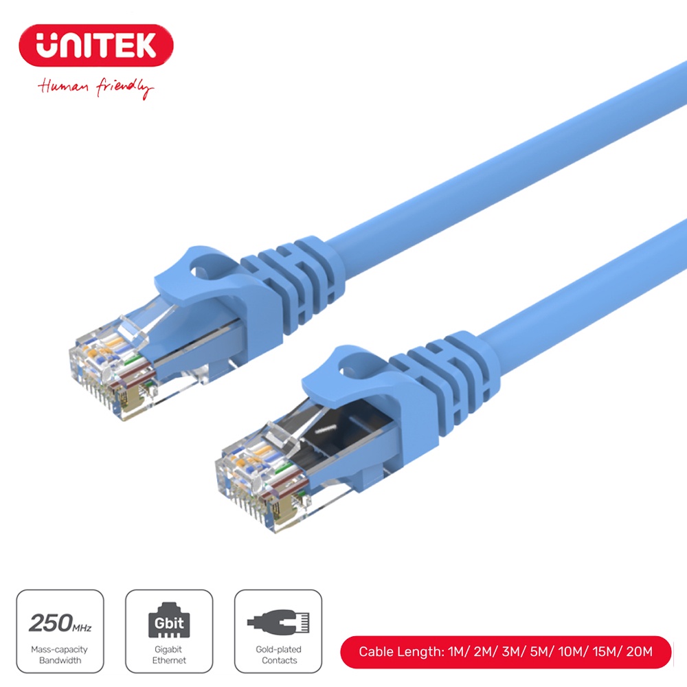 Unitek Cat.6 UTP RJ45 Gigabit Ethernet LAN Cable 8P8C Connector ...