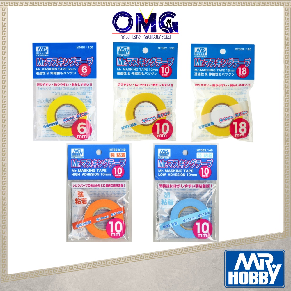 MT601-MT606 Tool Mr Hobby Masking Tape 6mm 10mm 18mm 50mm Mr. Masking ...