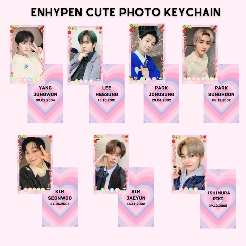 ENHYPEN PHOTO KEYCHAIN | Shopee Malaysia