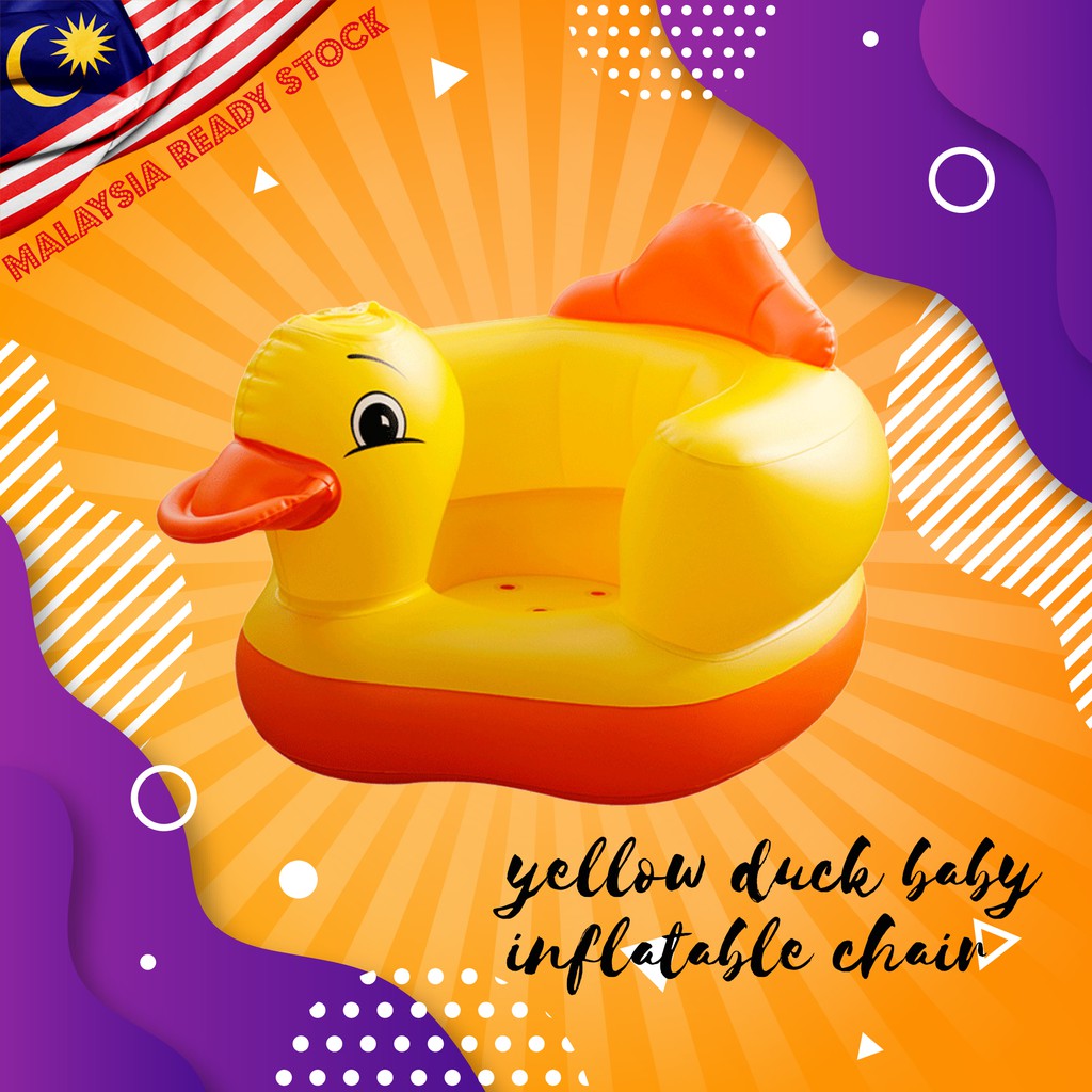 [LOCAL READY STOCK] MULTIFUNCTIONAL EXTRA THICK PVC YELLOW DUCK BABY ...