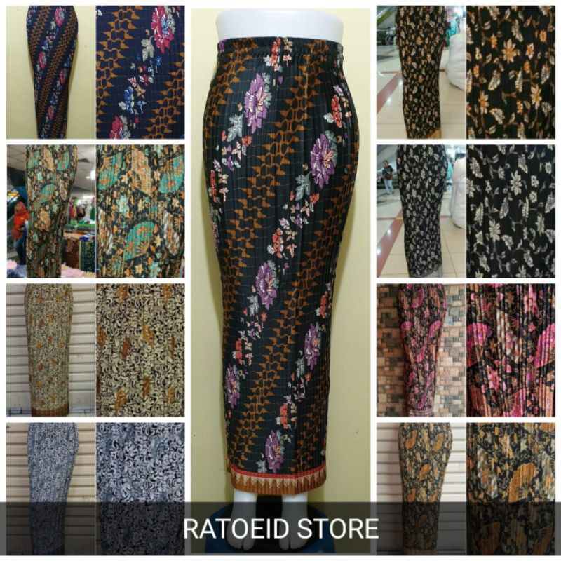 [200 Motif - Part 05] Long Batik Pleated Skirt/Batik Skirt/Kebaya Skirt/Graduation Skirt/Kebaya ...
