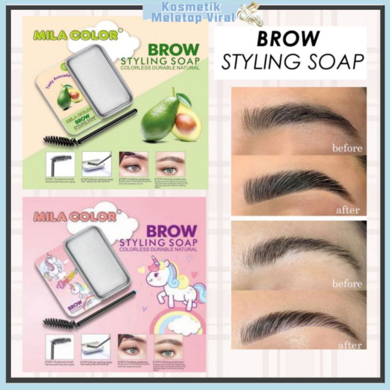 MILA COLOR Brow Styling Soap Avocado Unicorn | Shopee Malaysia