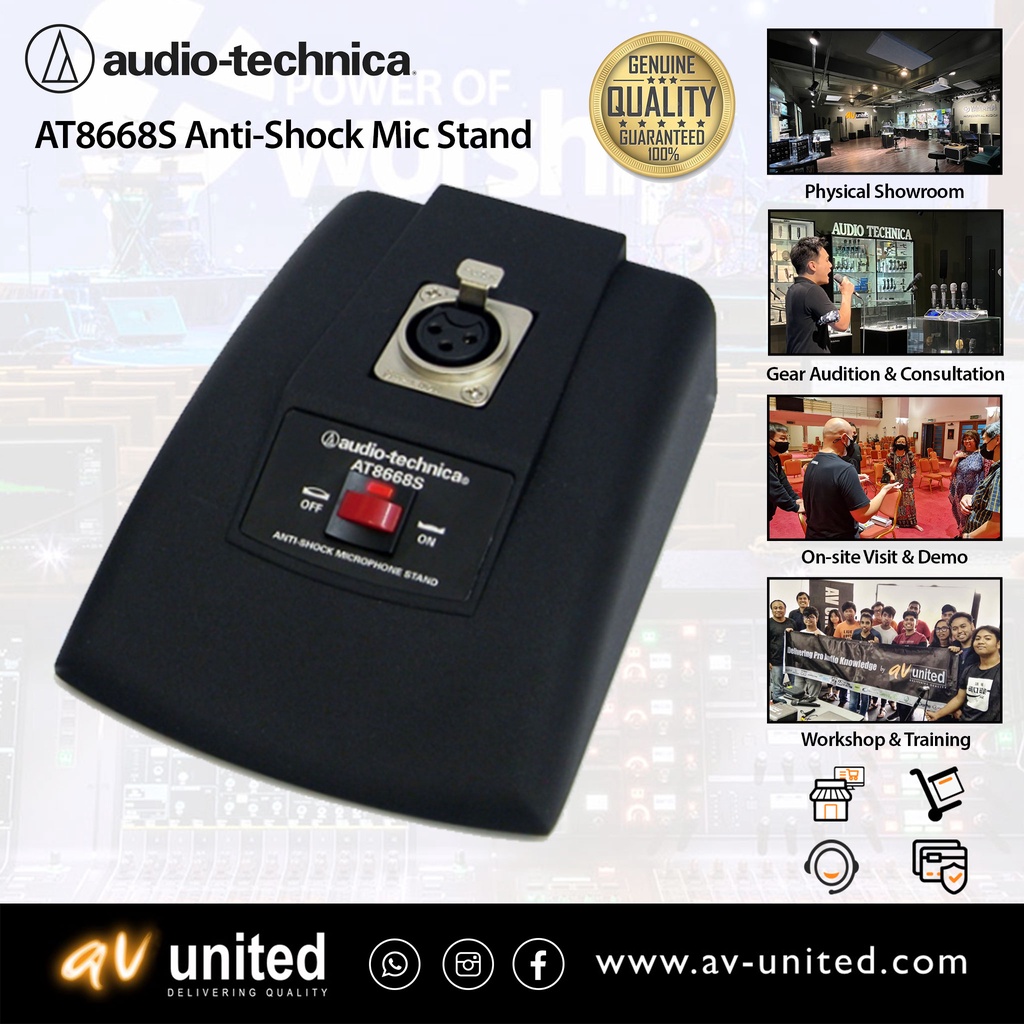 Audio Technica AT8668S Anti-Shock Mic Stand | Shopee Malaysia