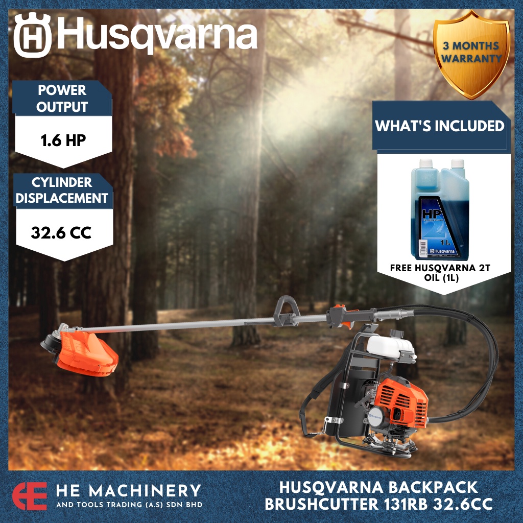 HUSQVARNA BACKPACK BRUSHCUTTER 131RB 32.6CC | Shopee Malaysia