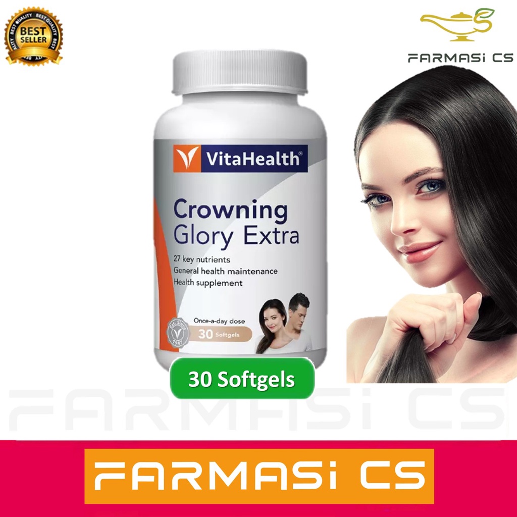 PROMO VitaHealth Crowning Glory Extra 30s Softgels EXP:03/2027 [ Vita ...