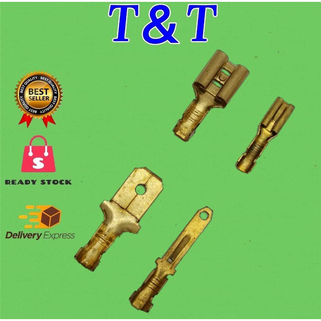 HIGH QUALITY klip Pin Terminal Clip Connector Female Male Socket Plug 6 ...