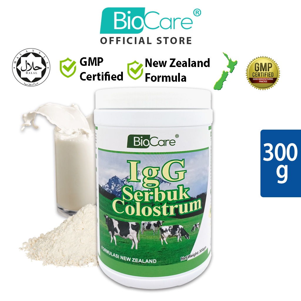Biocare IGG Colostrum Powder - Enhance Human Immunity (300g) | Shopee ...
