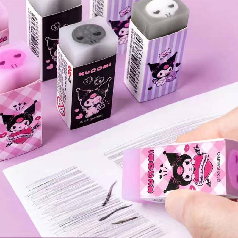 Sanrio Kawaii Fruit Eraser Sanrio Mymelody Kuromi Cinnamoroll Rubber ...