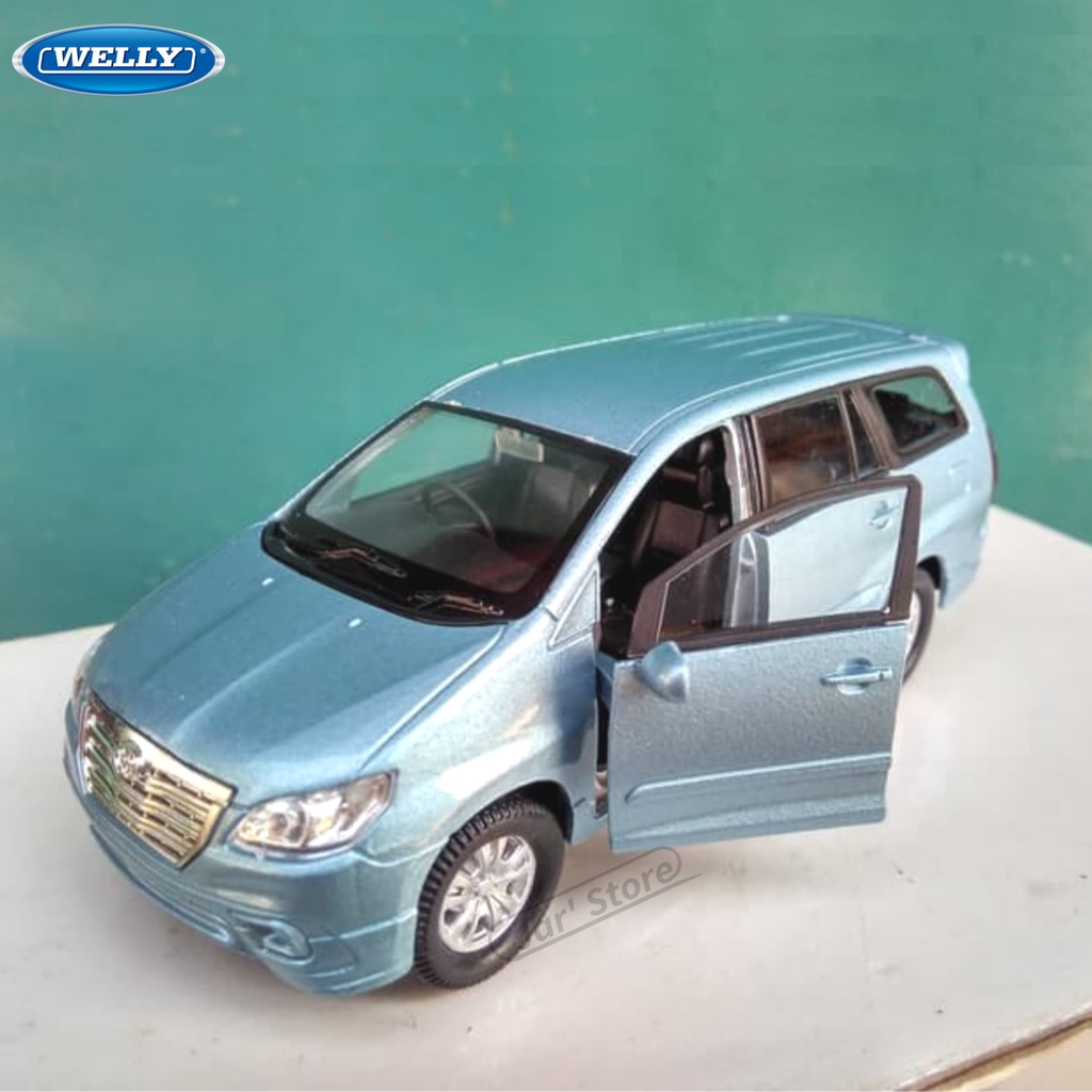 REPLIKA Diecast Innova miniature Toyota kijang Welly Blue Miniature ...