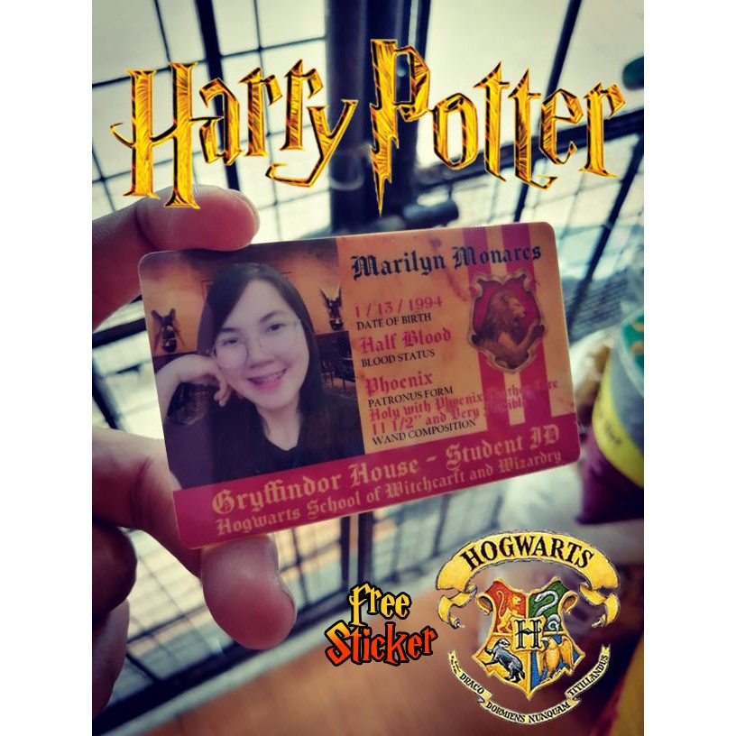Hogwarts School ID / Harry Potter ID (Customizable) | Shopee Malaysia