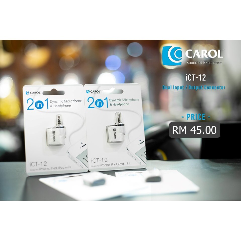 CAROL ICT12 Smartphone & Tablet Dual Input/Output Connector | Shopee Malaysia