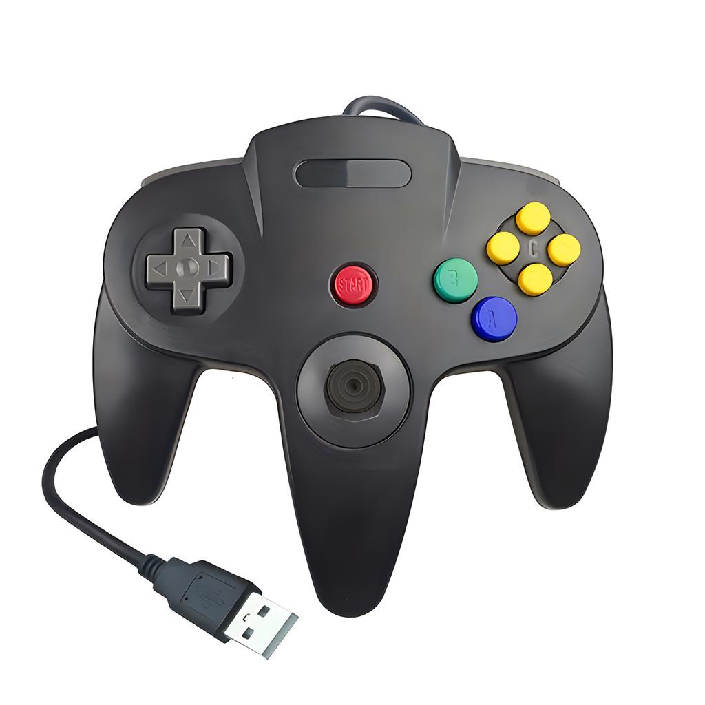 Wired USB N64 Controller, Classic Video Game Controller USB Gamepad for ...
