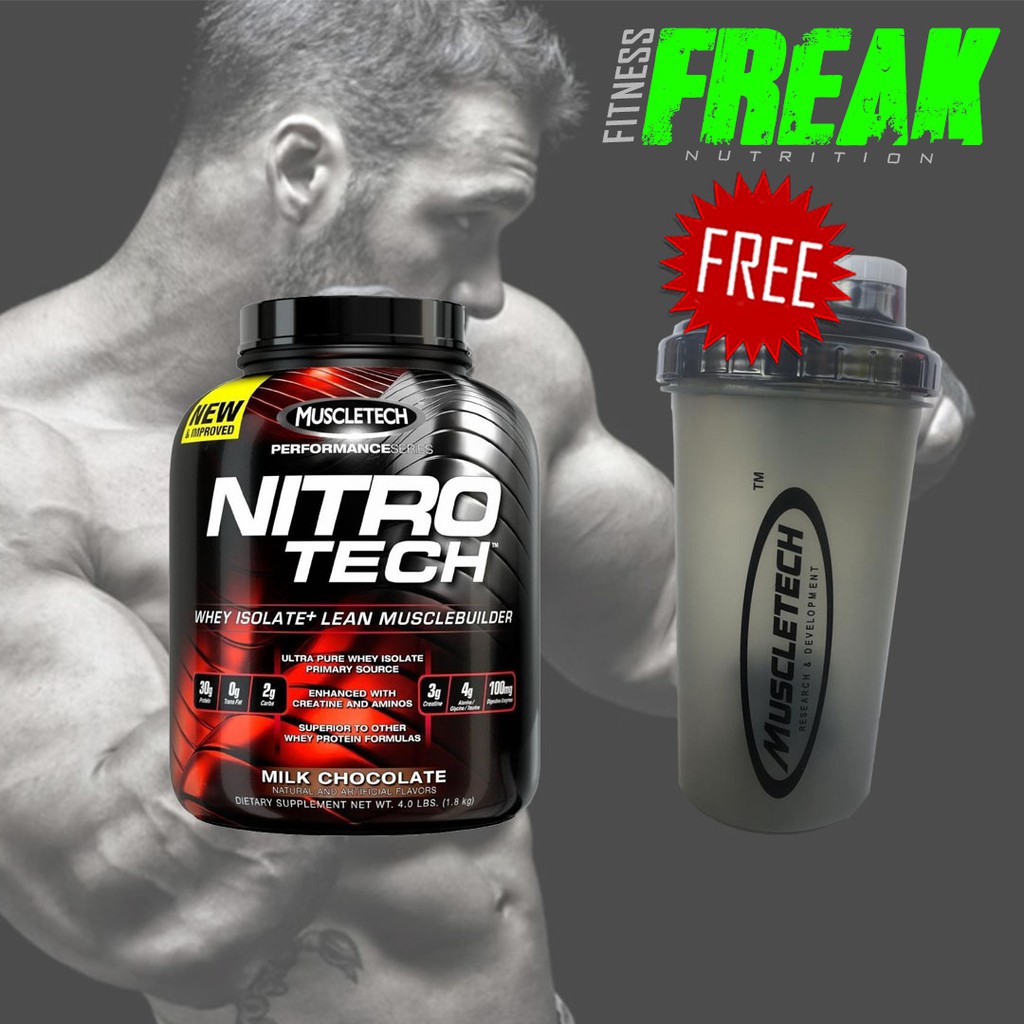 MUSCLETECH NITROTECH WHEY PROTEIN ISOLATE 4LBS | Shopee Malaysia