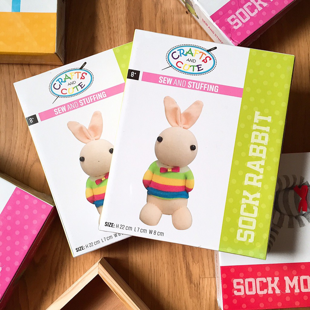 Socks Rabbit DIY Sock doll CK 40219 Brand Craft & cute | Shopee Malaysia