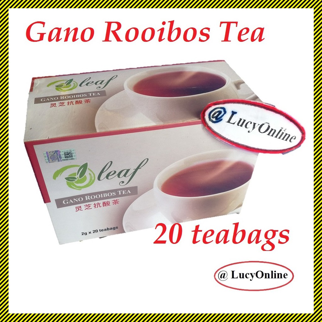 GANO Ganoderma lucidum Rooibos Drink (Sod Tea) - 20 Teabags Kaya dg ...