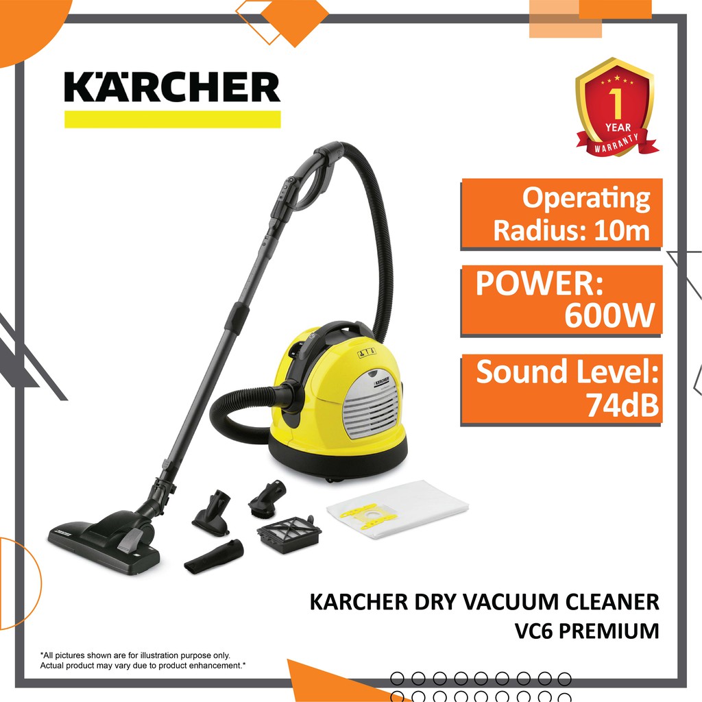 Karcher VC6 Premium Vacuum Cleaner - HEPA & Handheld Remote | Shopee ...