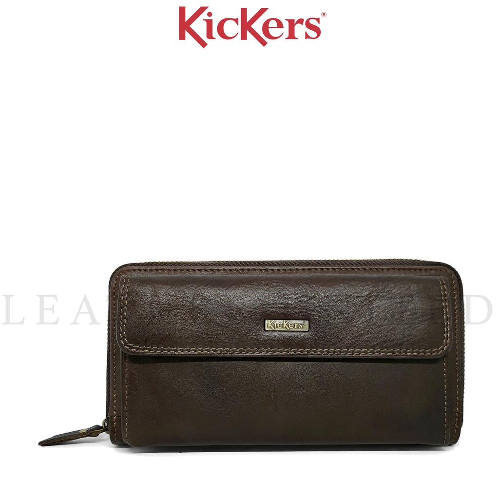 Kickers Genuine Top Grain Leather Unisex Copper Logo Classical Long ...