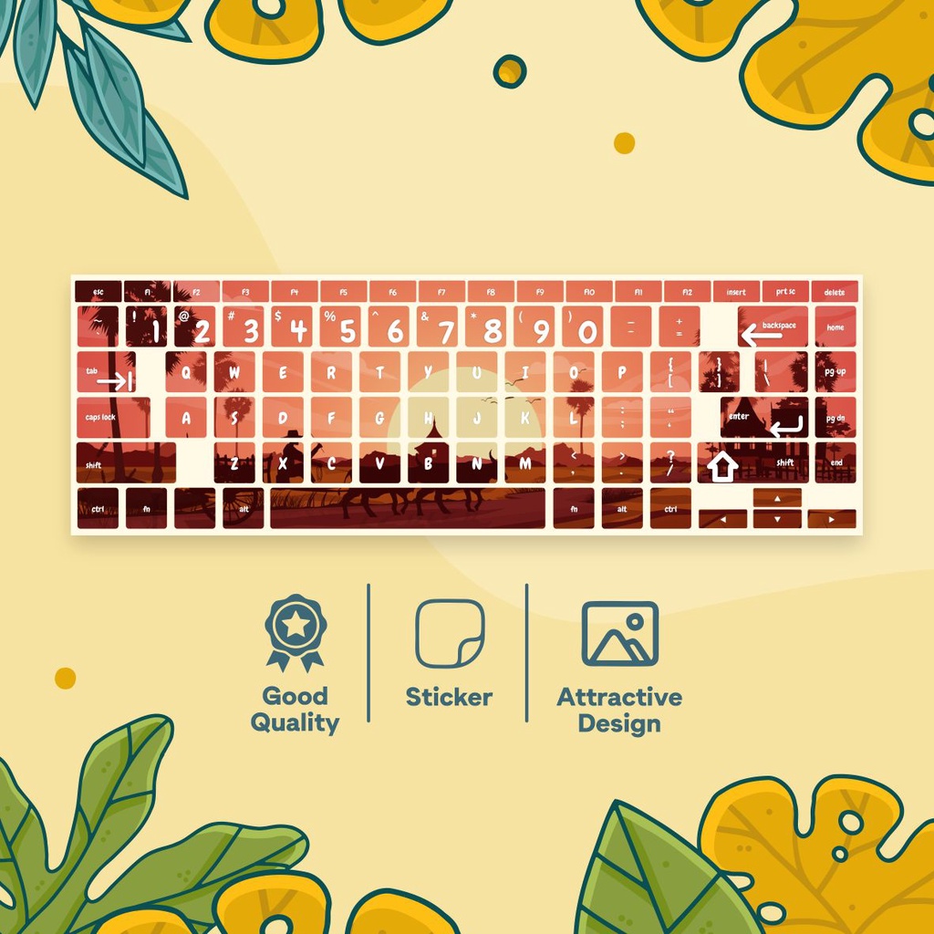 Keyboard Sticker Premium Quality English Qwerty Alphabet Keyboard ...