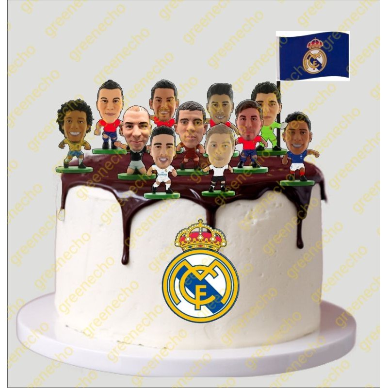 RealMadrid Real Madrid bighead player Cake topper (1set) | Shopee Malaysia