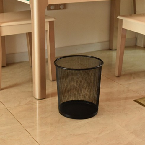 Metal Mesh Dustbin Metal Wire Mesh Waste Rubbish Bin Office Metal ...