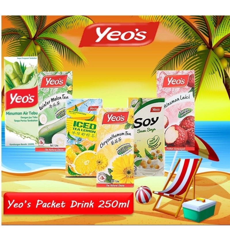 Yeos Packet Drink 250ml x 24 packs | Shopee Malaysia