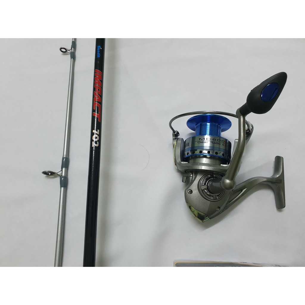 BANDIT IMPACT 10-20LB M.HEAVY ROD 7FT(702)+BANDIT MARAUDER MD 6000 ...