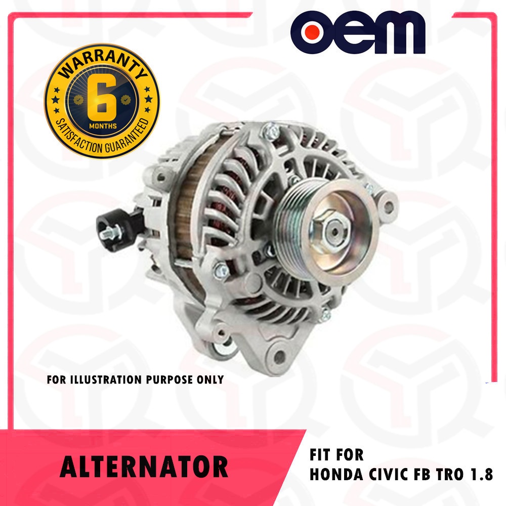 (NEW) HONDA CIVIC FB 1.8 TRO 2012-2015 ALTERNATOR (31100-R1A-A01) (6 ...