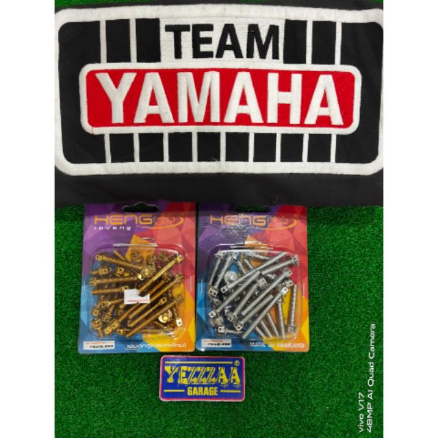 Skru aluiminium original thailand kulit enjin motor pnp kawasaki rr150 ...