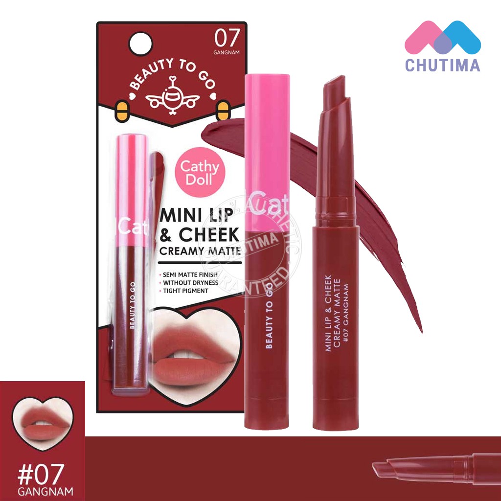 Cathy Doll Beauty To Go Mini Lip & Cheek Creamy Matte 0.6 g | Shopee ...