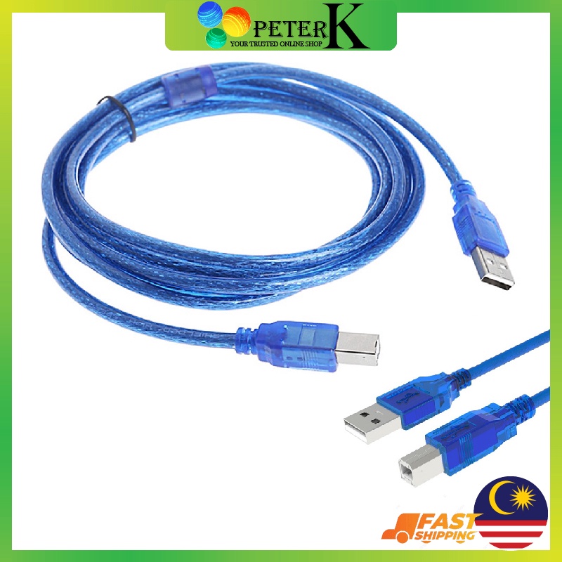 1.5M/3M/5M/10M USB 2.0 Printer Cable Type A Male to Type B Male for ...