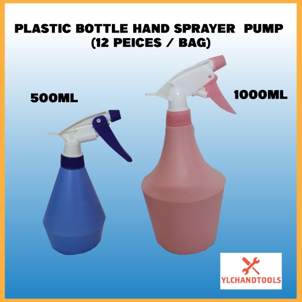 12 PIECE PLASTIC BOTTLE HAND SPRAYER PUMP ( 500ML & 1000ML ) | Shopee ...