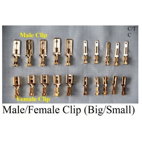 Clip - Terminal Wire Clip Male ( Big / Small ) Female ( Big / Small ...